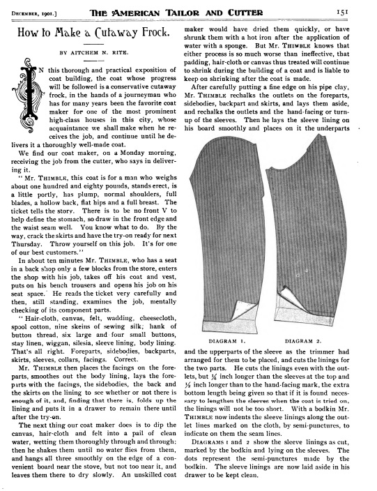 "How To Make A Cutaway Frock" - AlSquared Costumes